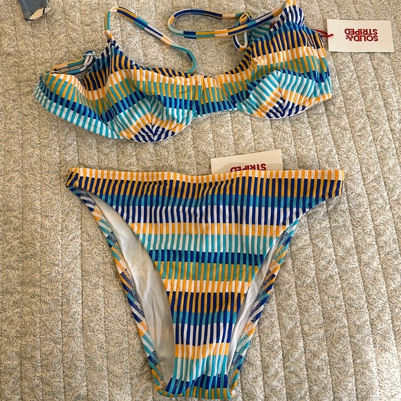 SOLID & STRIPED | Swim | Solid And Striped Technicolor Mosaic Bikini ...